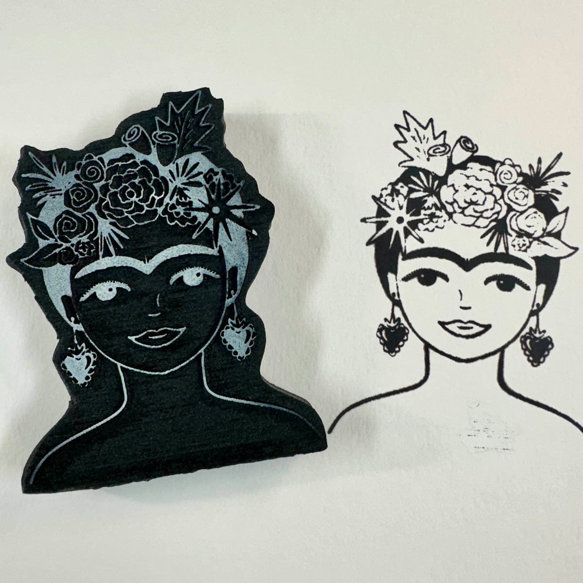 Crafty Chica | Lovely Frida | Foam Stamp – Art Foamies