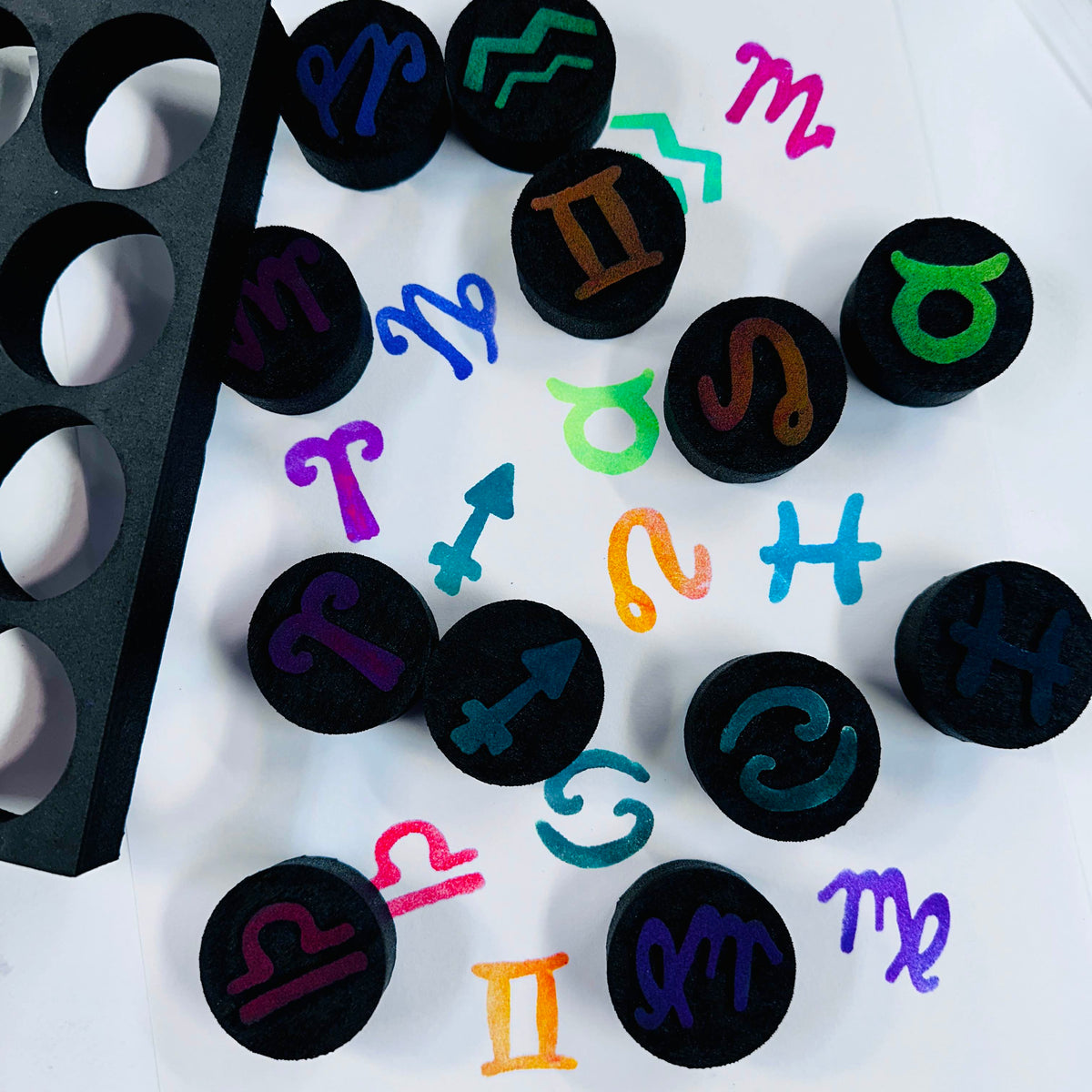 Zodiacs | Mini Zodiac Sigil Set | Foam Stamps - Set of 12 – Art Foamies