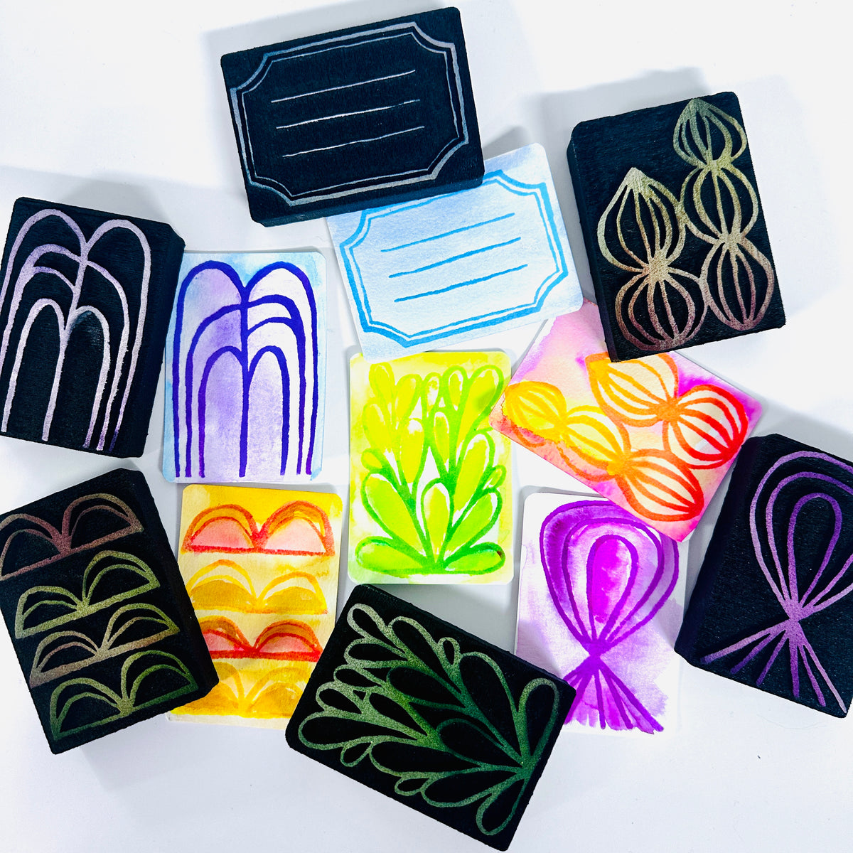 Jennifer Penick | ATC Set 2 | Foam Stamps (Set of 6) – Art Foamies