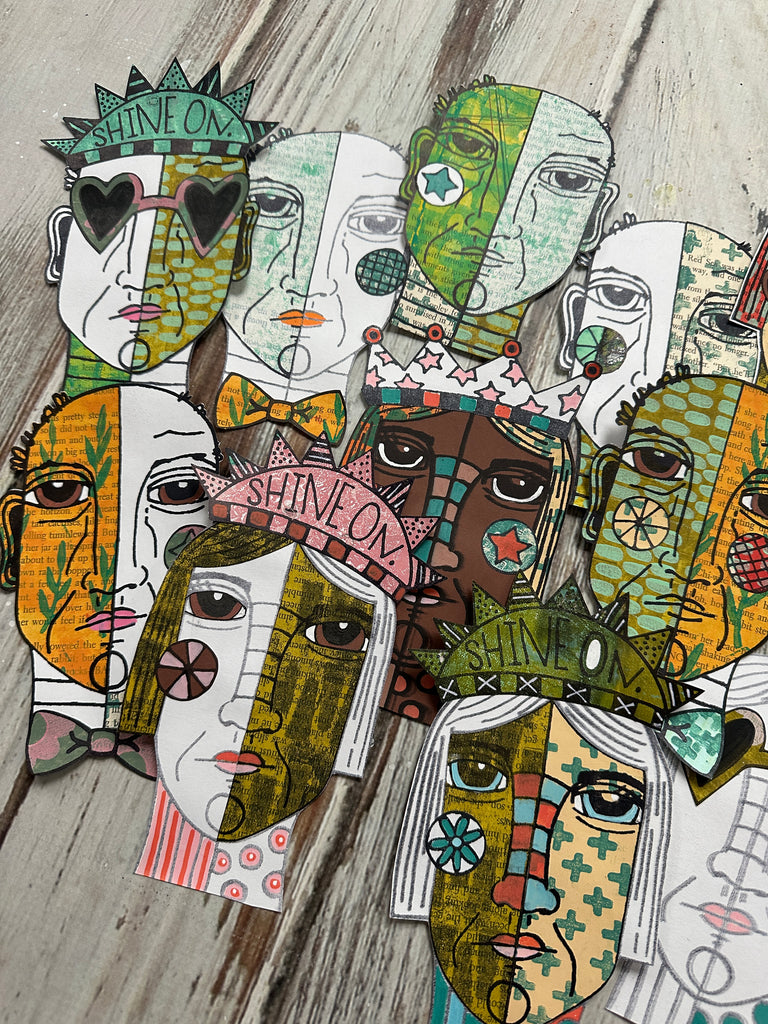 Dori Patrick | Split Heads Complete Set | Foam Stamps (Set of 7) – Art ...