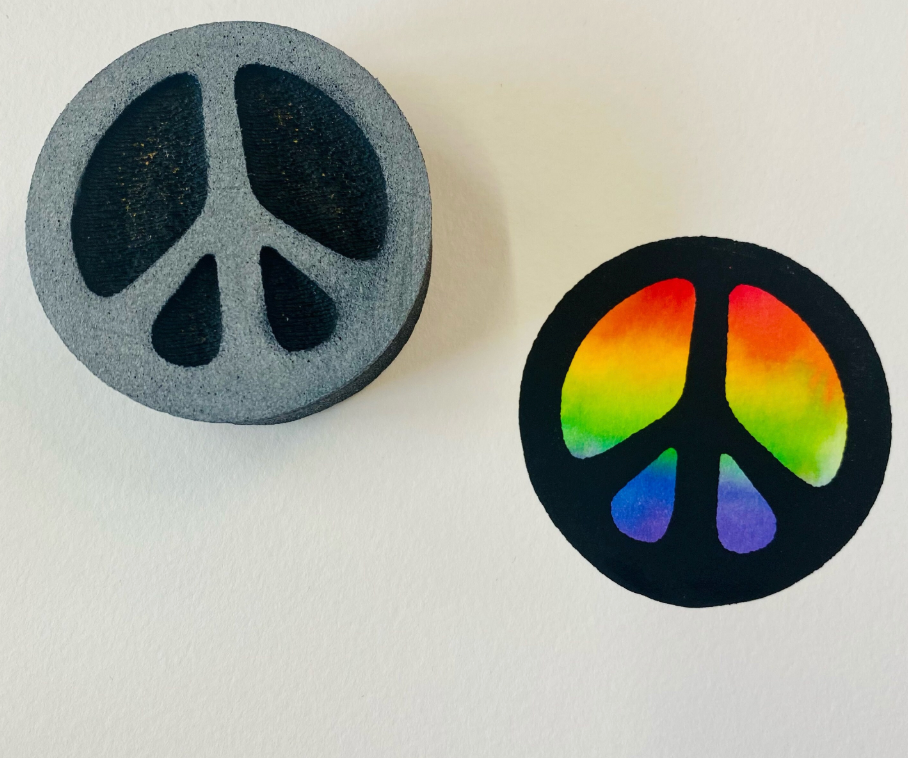 Kae Pea | Peace Sign (March 2022) | Foam Stamp – Art Foamies