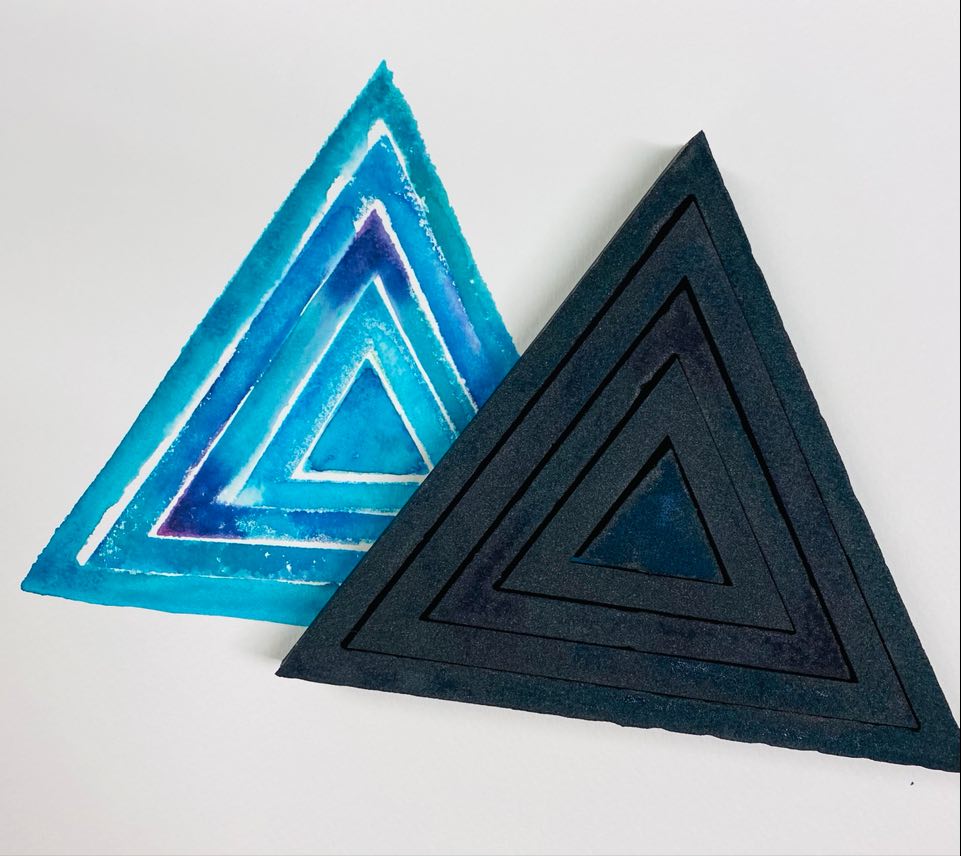 Kae Pea | Creative Concentrics Triangle | Foam Stamps - Set of 5 – Art ...