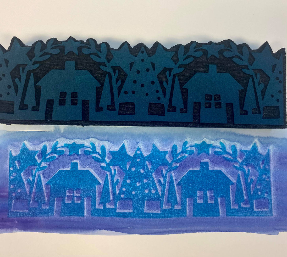 Jone Hallmark | Home for the Holidays Border | Foam Stamp – Art Foamies