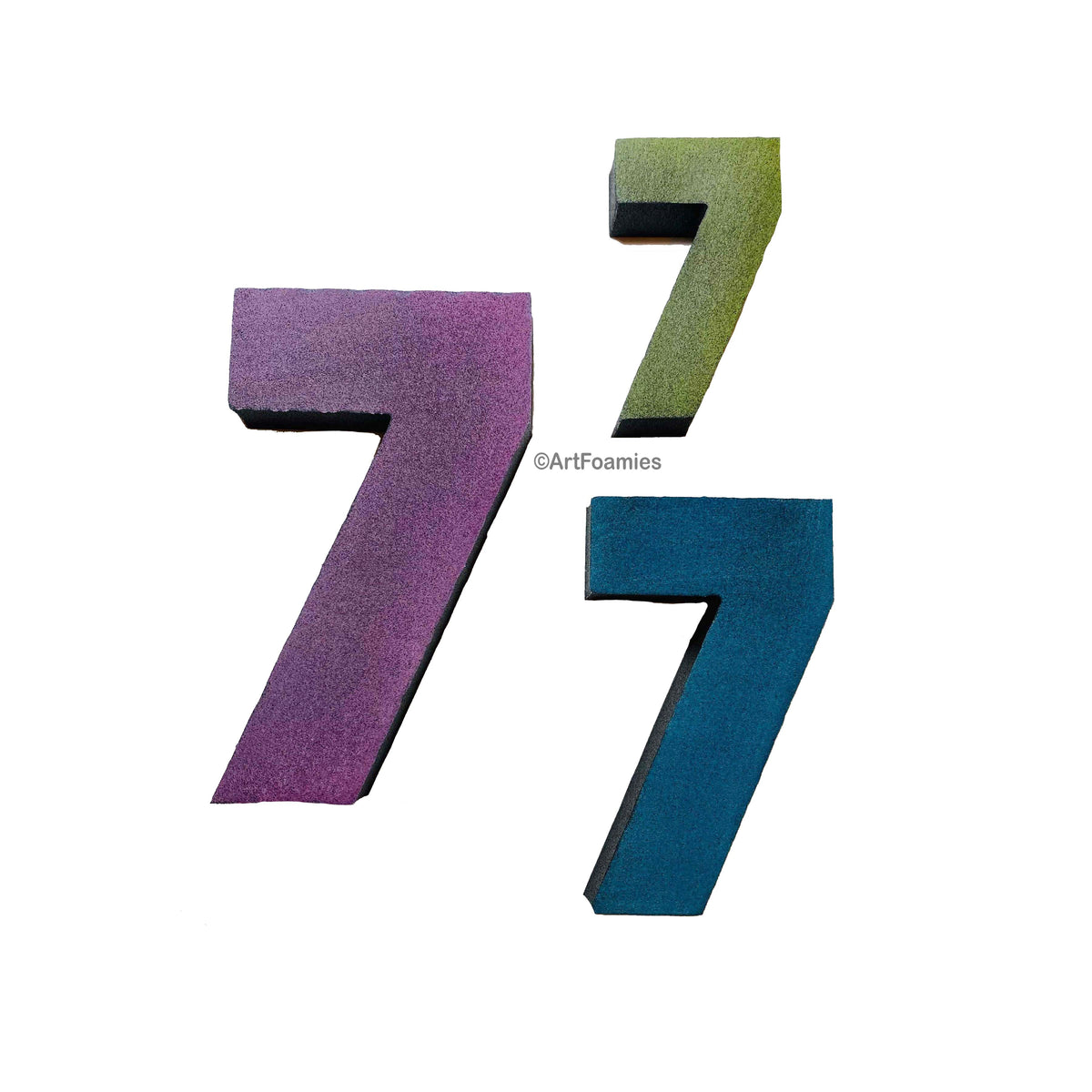 Maxi Moon | Maxi's Monograms - Seven | Foam Stamp – Art Foamies