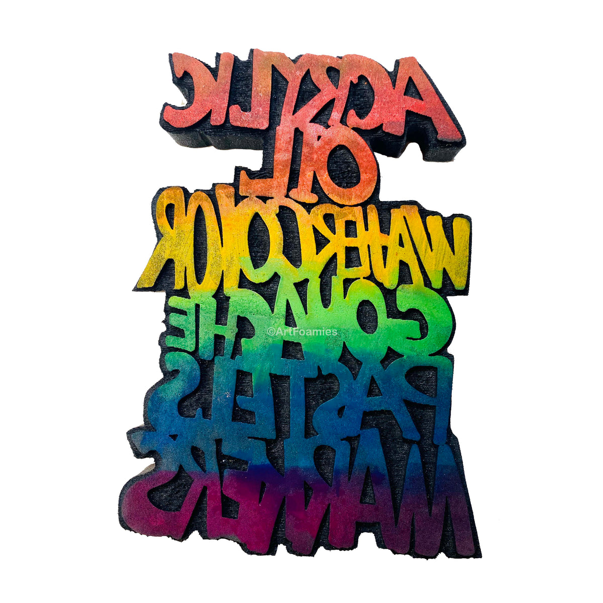 Cat Kerr | Art Words | Foam Stamp – Art Foamies