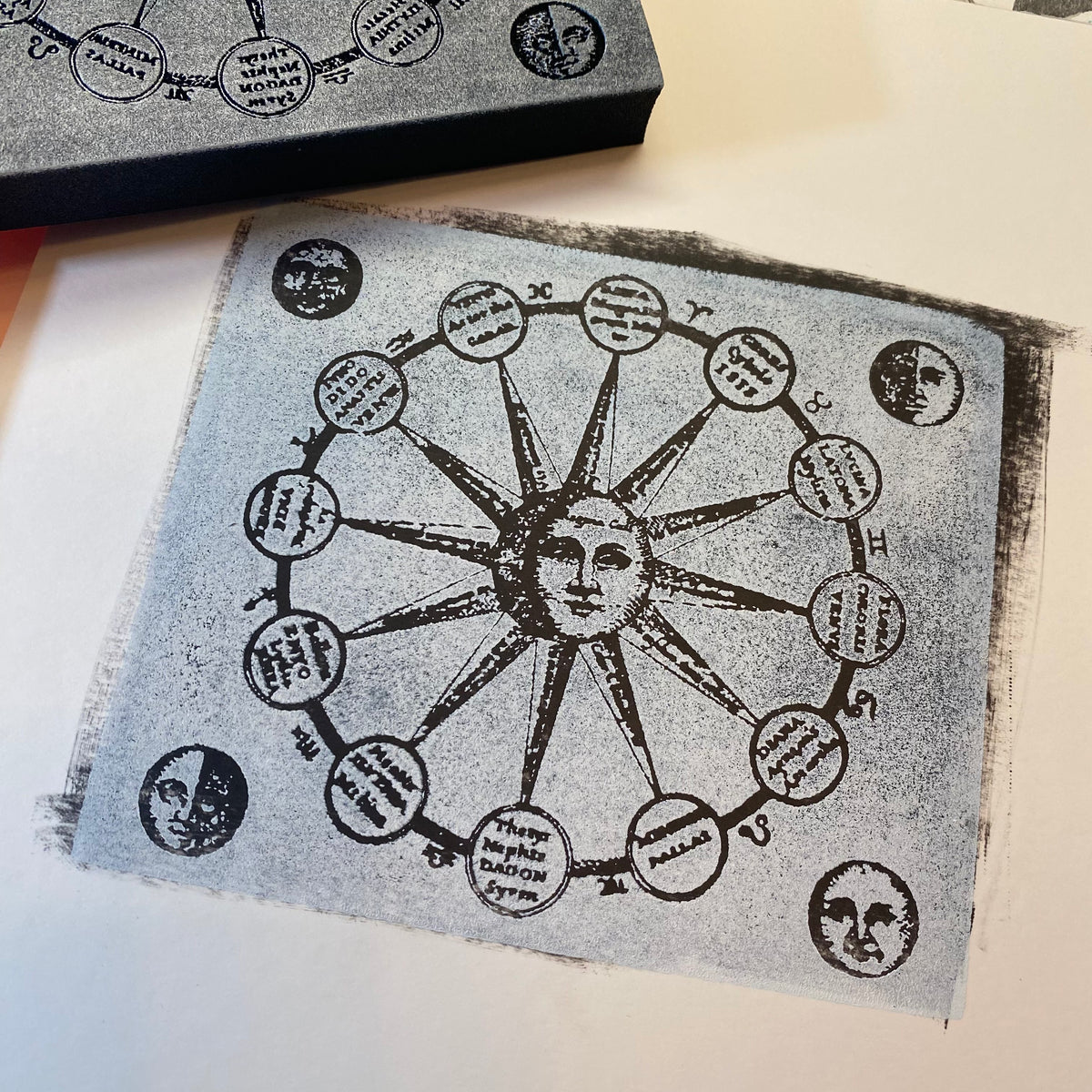 100 Proof Press | Sun and Moon Chart | Foam Stamp – Art Foamies