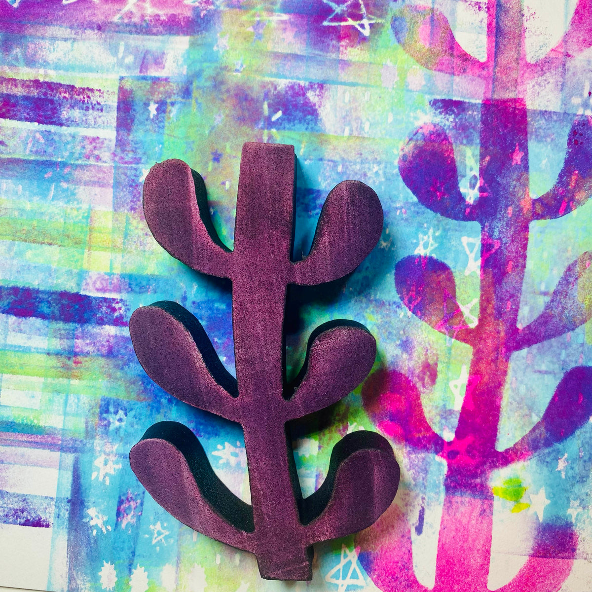 Kae Pea | Springy Succulent | Foam Stamp – Art Foamies